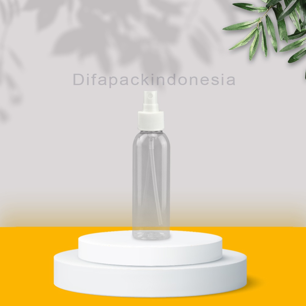 Jual botol PET spray 100ml tutup putih body natural | Shopee Indonesia
