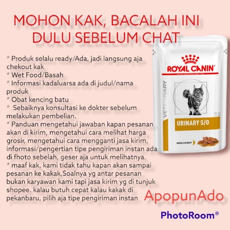 Jual Royal Canin Pouch urinary s/o 85 g | Shopee Indonesia