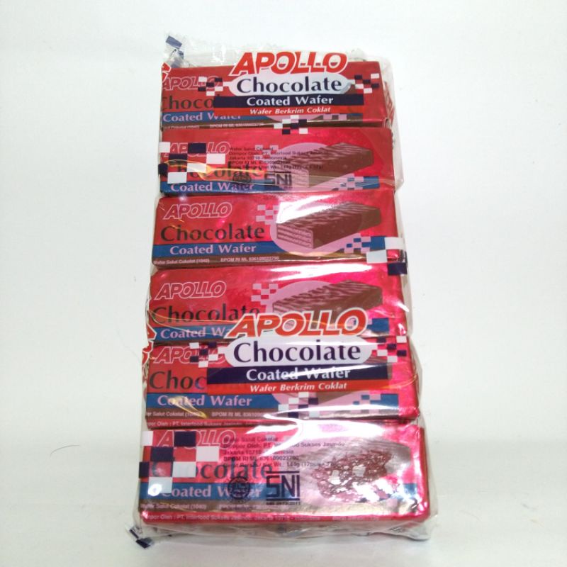 Jual Wafer Coklat Apollo Chocolate Coated Wafer | Shopee Indonesia