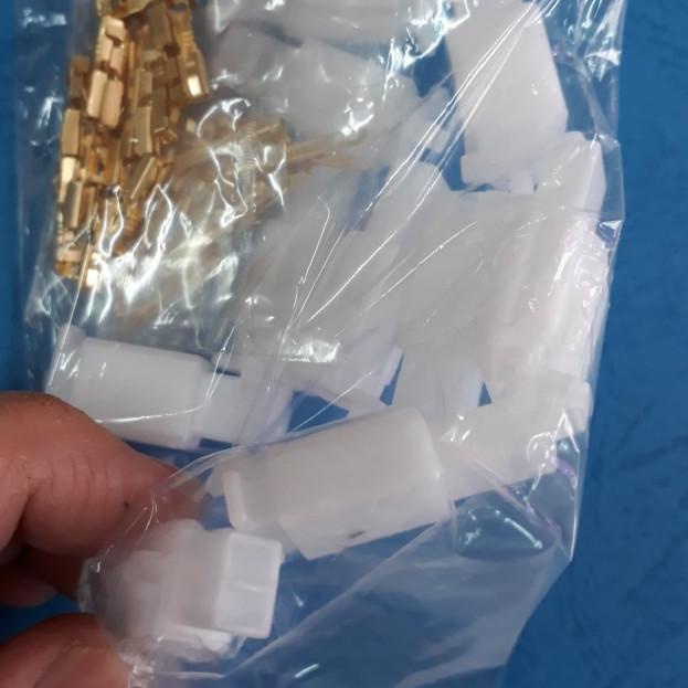 Jual Soket Motor 2 Pin Kecil / Konektor motor 2 Pin ( 1 pak isi 10 Set ...