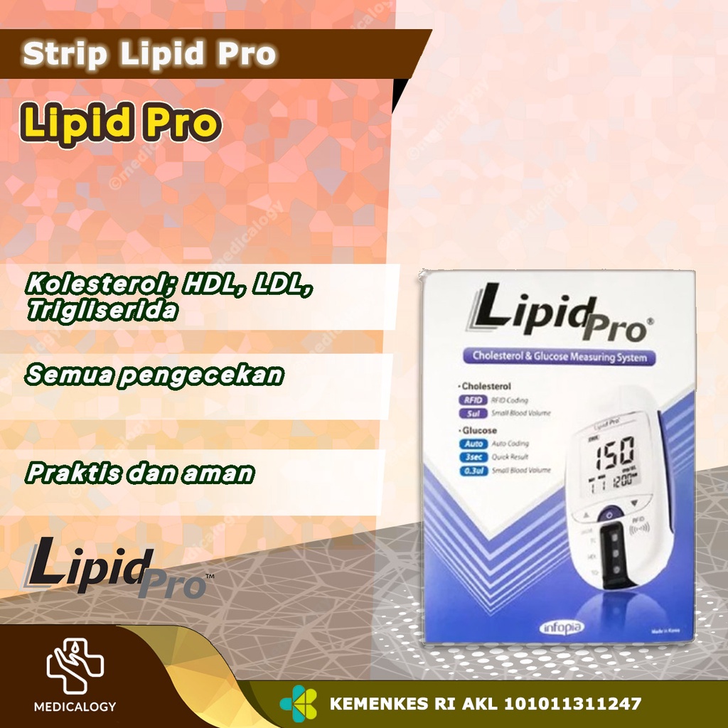 Jual Lipid Pro Alat Cek Lipid dan Strip Lipid Pro isi 10 Test | Shopee ...