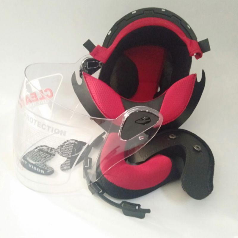 Jual paket Busa helm NHK R6 fullset kancing besi + kaca nhk r6 | Shopee ...