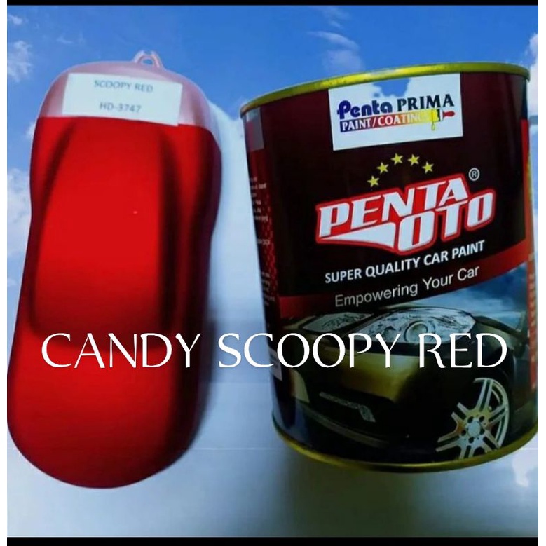 Jual Cat Candytone SCOOPY RED PU Penta Oto Candy Tone HD-3747 Merah 1Kg ...