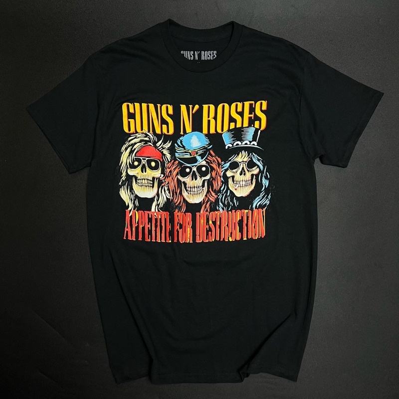Jual Kaos Guns N Roses Official Merchandise - AFD Skulls | Shopee Indonesia