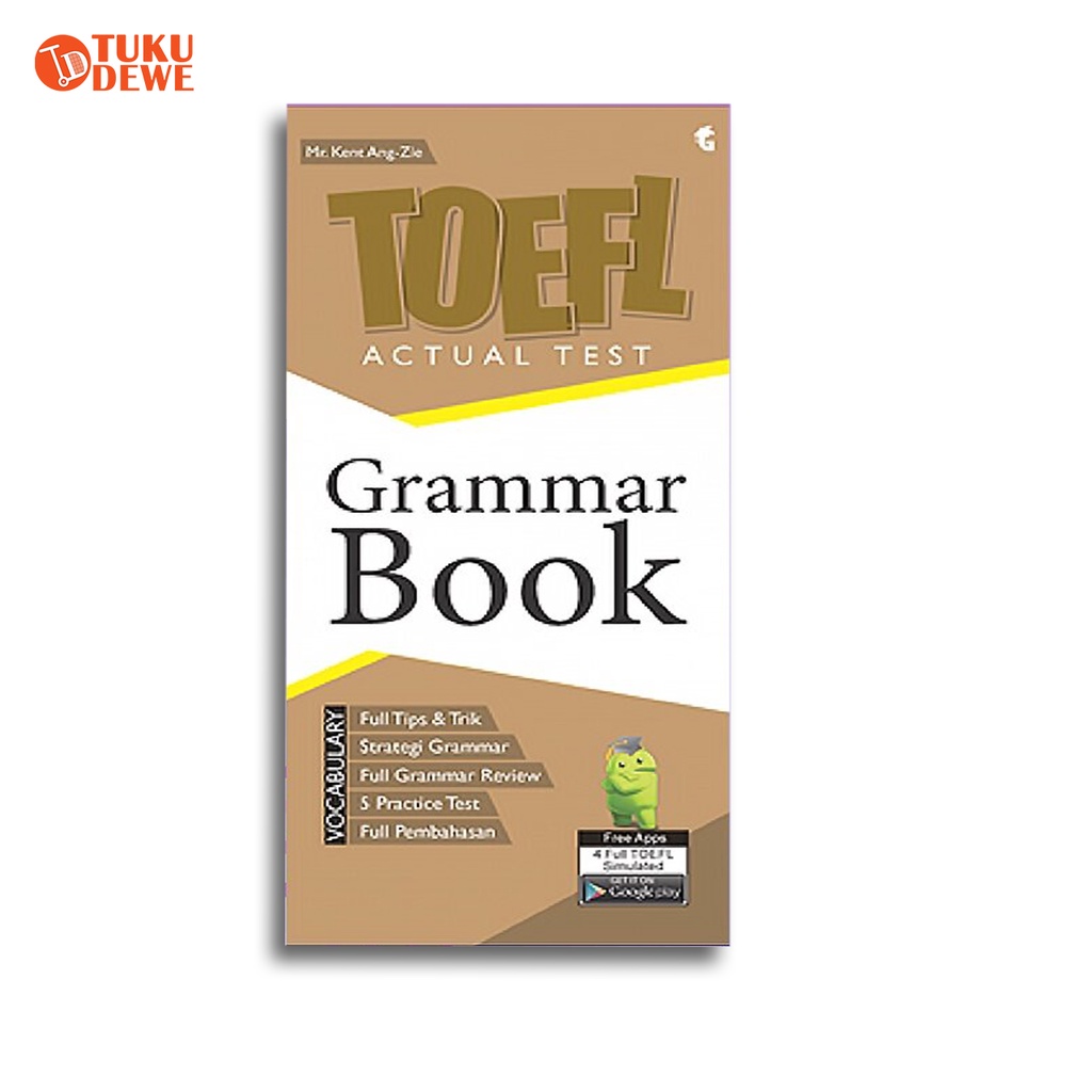 Jual BUKU TES TOEFL : TOEFL ACTUAL TEST GRAMMAR BOOK | Shopee Indonesia