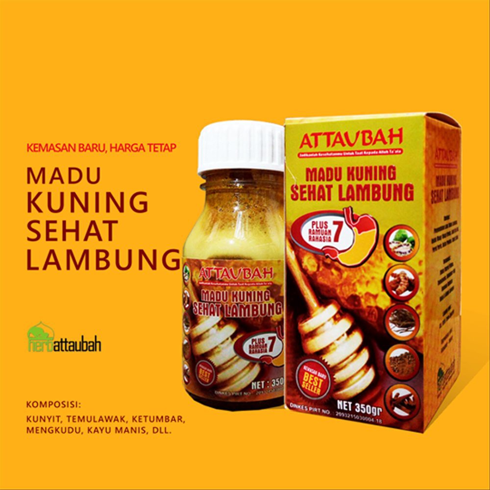 Jual Madu Kuning Sehat Lambung ATTAUBAH Maag, Tukak Asam Lambung ...