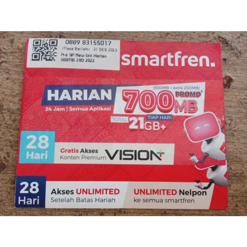 Jual Kartu Perdana Kuota Smartfren Unlimited LITE 28 Hari(FUP 700mb/hari) | Shopee Indonesia