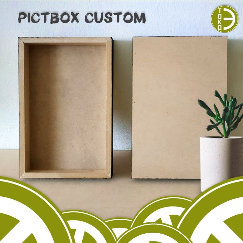 Jual pictbox mdf frame foto 3d 20x20 | Shopee Indonesia