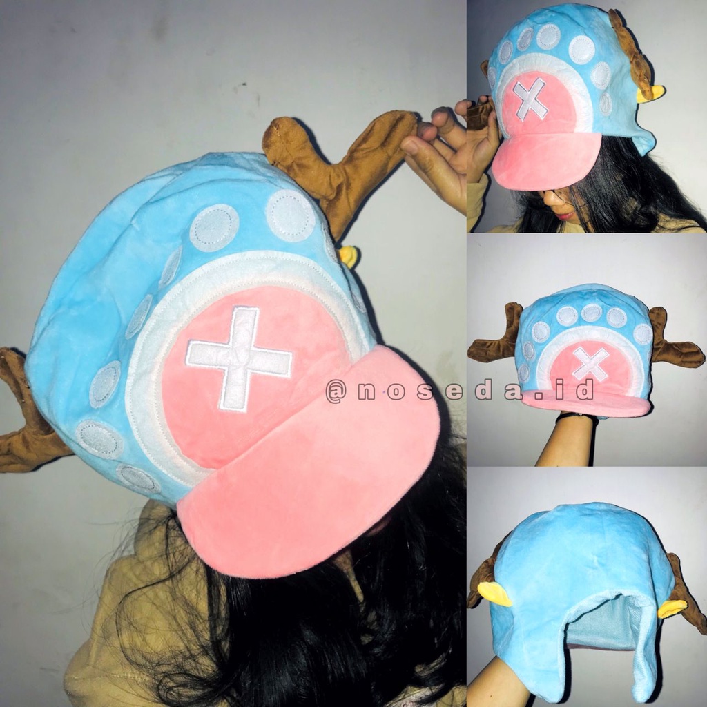 Jual Chopper Hat Free Sticker Topi Tony Tony Chopper Cosplay Character ...