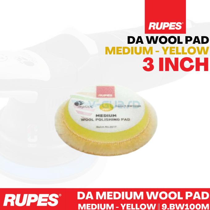 Jual Rupes Yellow Wool Pad Medium 3" Inch Bw100M, Busa Mesin Poles ...