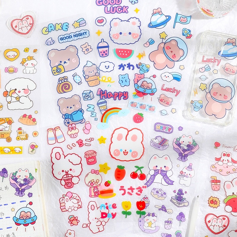 Jual Cute Sticker/ Sticker Momo Aesthetic Stiker Buku Diary Tumbr Botol ...