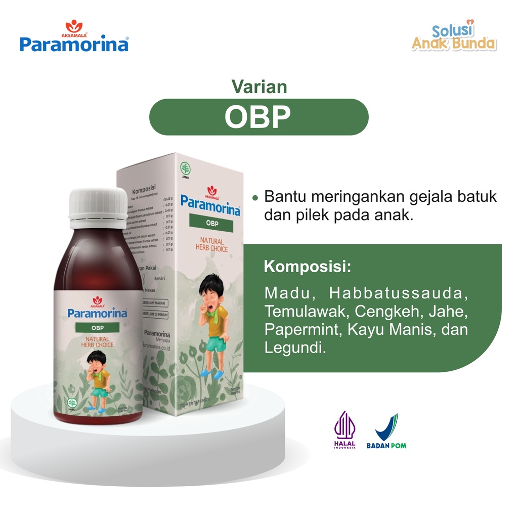 Jual Paramorina OBP (Lawan Batuk Pilek) - Madu Herbal Batuk Pilek - 100 ...