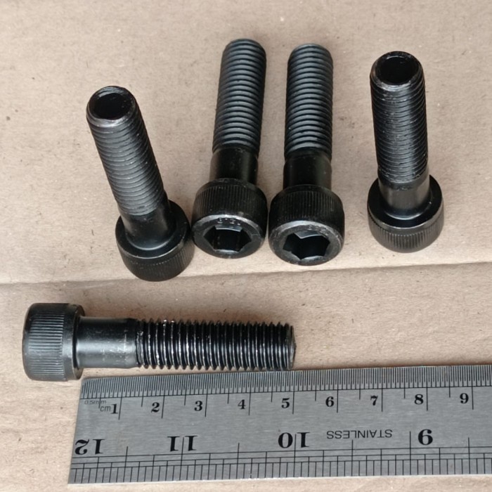 Jual BAUT L M12 X 50 PANJANG 5CM / BUAT L BAJA M12 X 50 WARNA HITAM | Shopee Indonesia