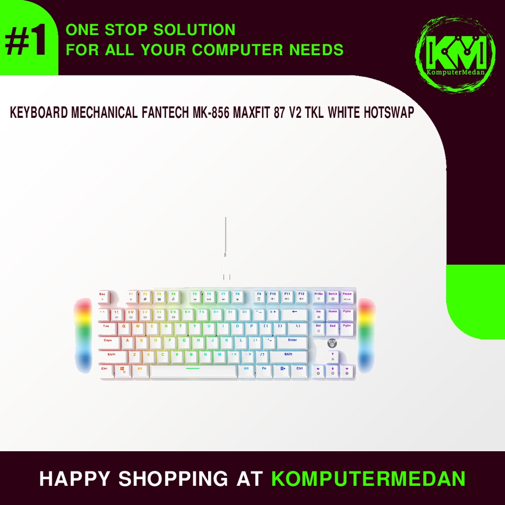 Jual Fantech Keyboard Mechanical MK-856 MAXFIT 87 V2 TKL SIZE | Shopee Indonesia