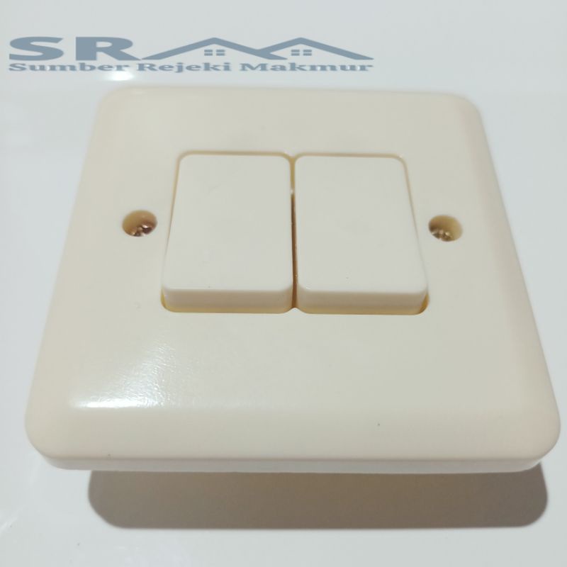 Jual Sakelar saklar seri (double) tanam IB seri murah MK | Shopee Indonesia