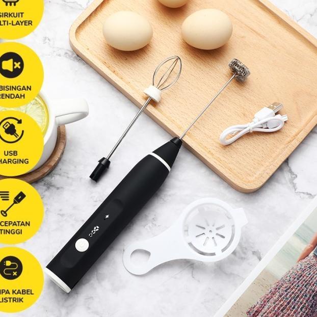 Jual Official Shop Eroc Mini Electric Hand Mixer Pengaduk Kopi