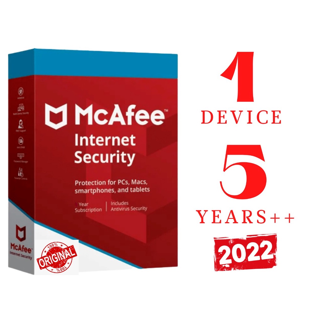 Jual [PROMOTION] MCAFEE TOTAL PROTECTION 2022 ORIGINAL ANTIVIRUS ...