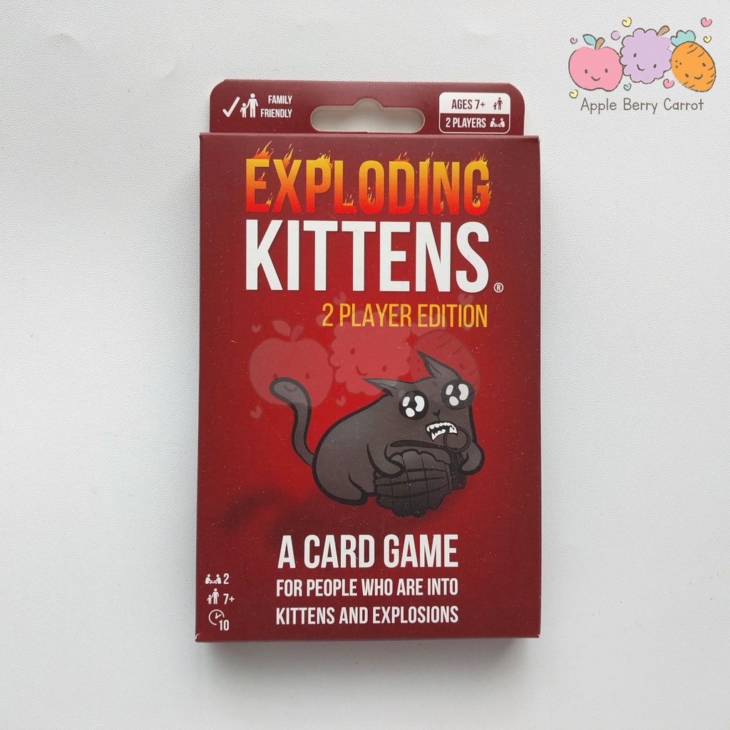 Jual Exploding Kittens 2 Player Edition boardgame age 7+ 10 min board ...