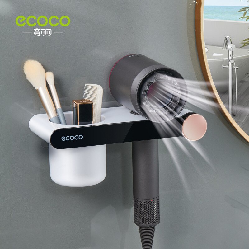 Jual ECOCO Simple Hair Dryer Stand - Rak Gantungan Hair Dryer Pengering Rambut Holder Tempat ...