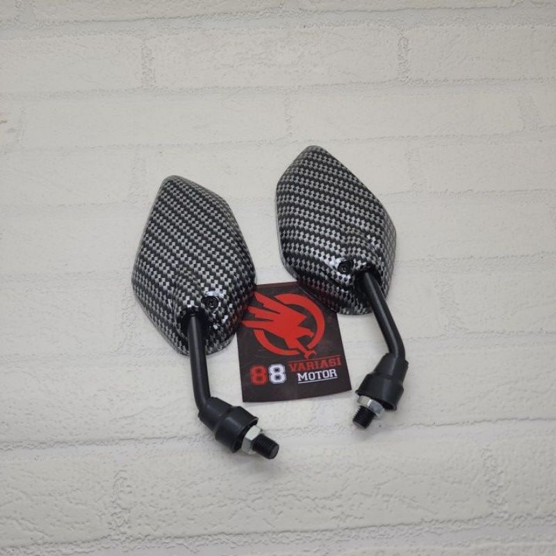 Jual Spion Yamaha Jupiter Mini Karbon Gelap Lokal - Spion Yamaha Mini ...