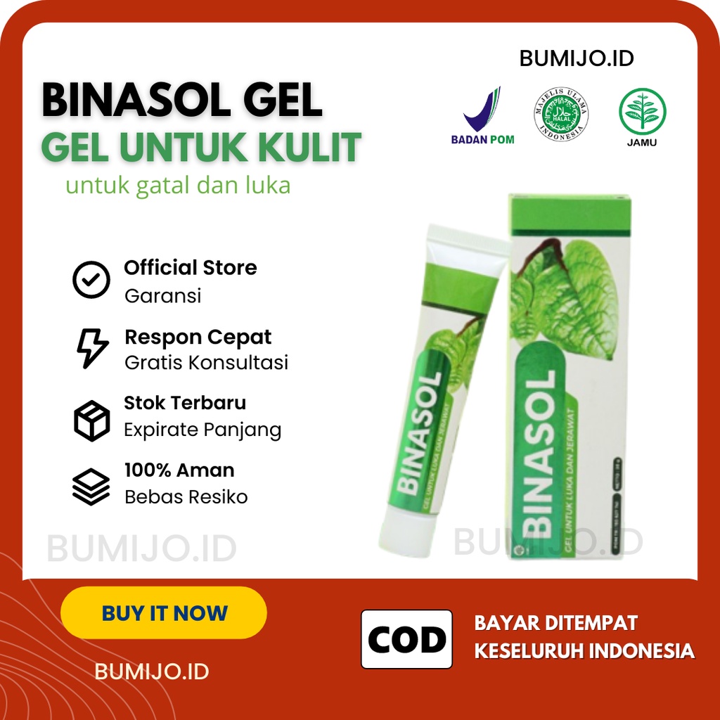 Jual BINASOL Obat Luka Gel Salep Gatal Gatal Obat Luka Diabetes Cepat ...