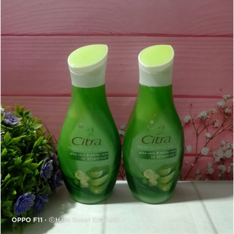Jual Citra Fresh Glow UV Gel Aloe Vera & White Rose 10 Vitamins 120 ml ...