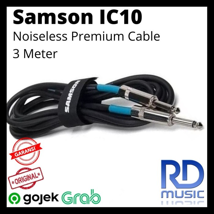 Jual Kabel gitar bass keyboard - instrument cable TS 3 meter samson ...