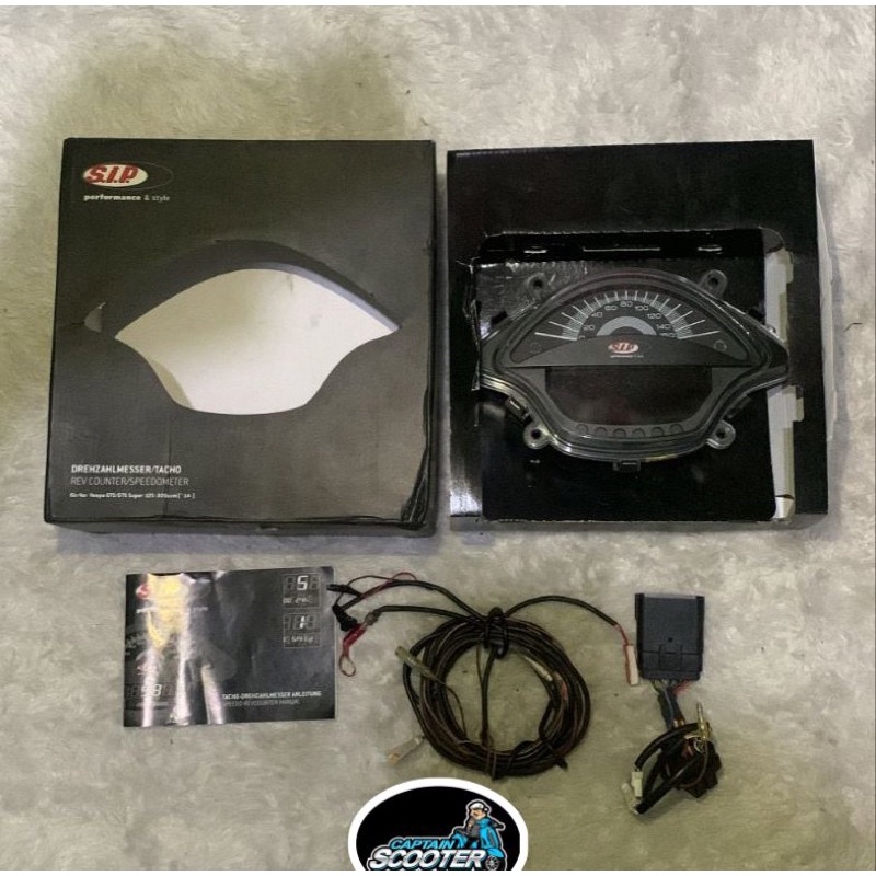 Jual speedometer speedo SIP black hitam vespa lx / s gts facelift ...