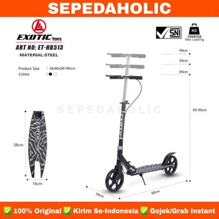 Jual Scooter EXOTIC ET HB 513 / 511 / 512 / ST 2022 Skuter Otoped Anak ...