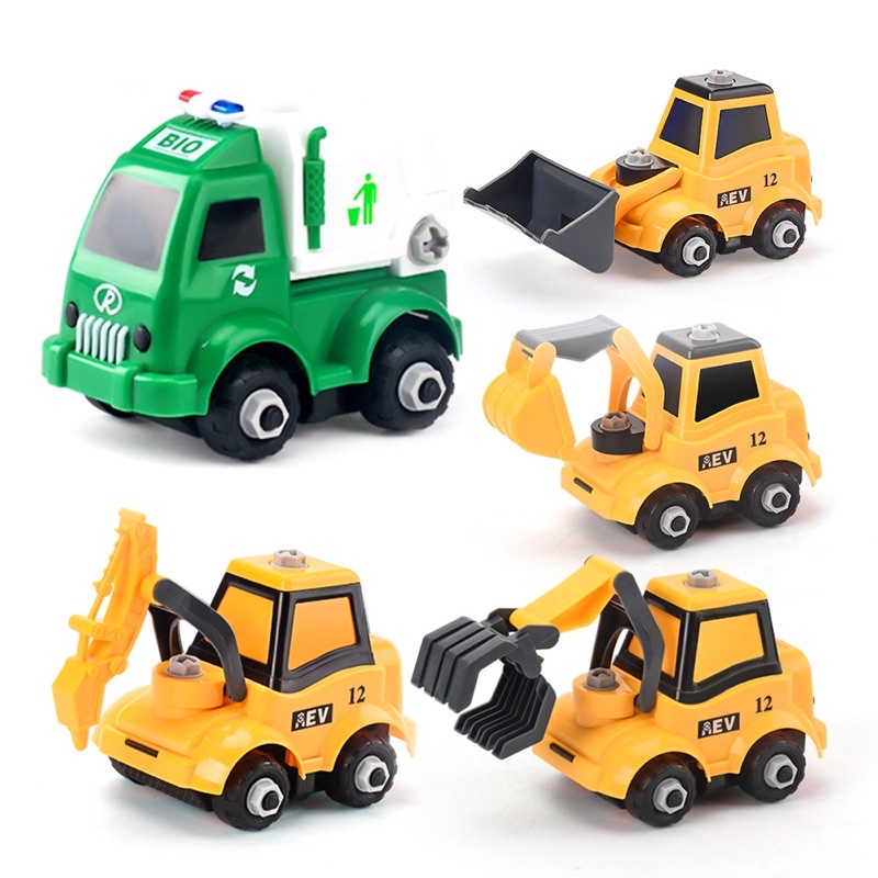 Jual READY STOCK Mainan Mobil Tractor 1 Set (4Pcs) / Tractor Toy Car’s ...