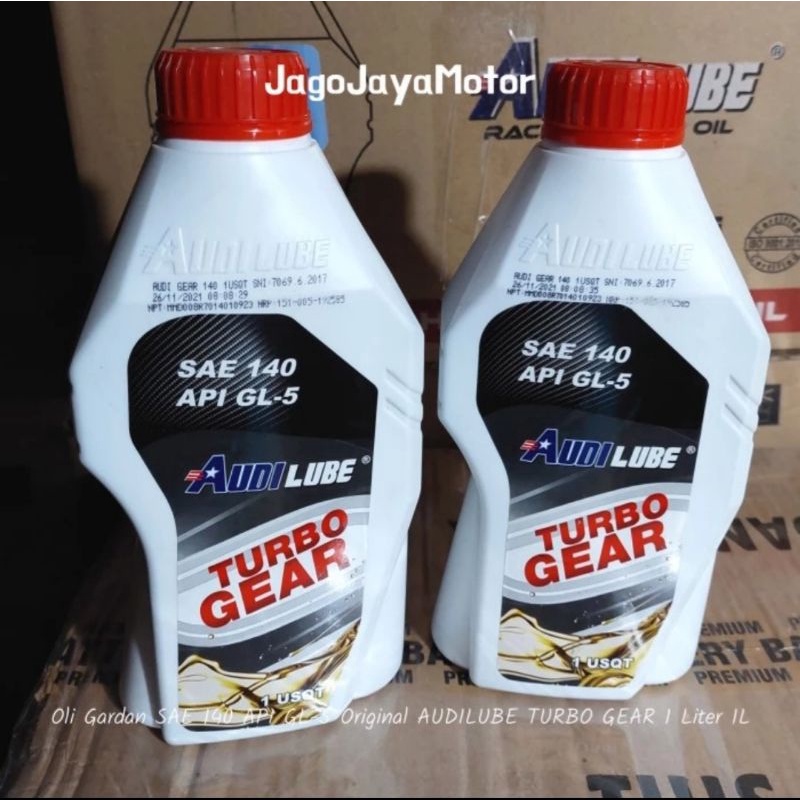 Jual Oli Gardan SAE 140 API GL-5 Original AUDILUBE TURBO GEAR 1 Liter 1L | Shopee Indonesia