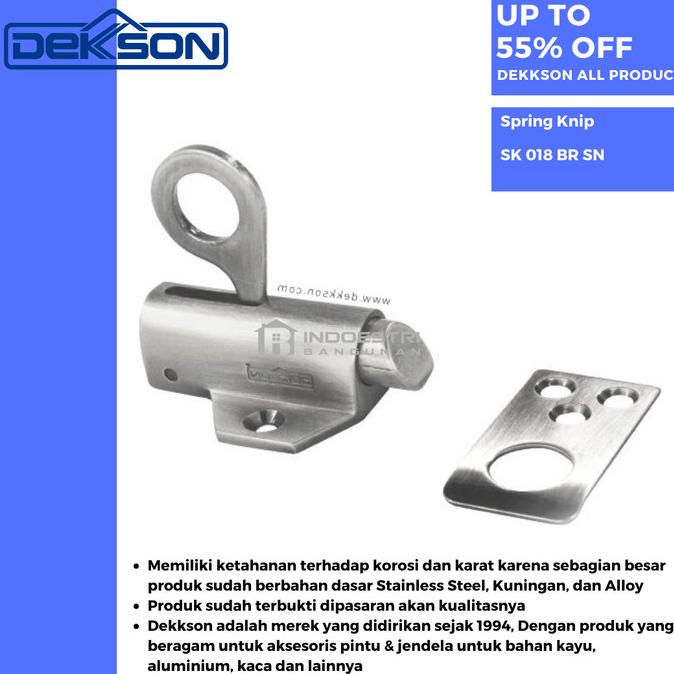 Jual populer] Spring Knip Dekkson SK 018 BR SN / Grendel Jendela ...