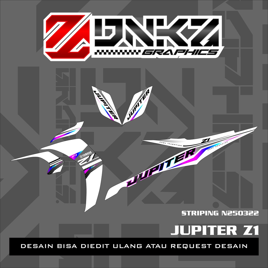 Jual Stiker Jupiter Z1 Lagenda 115Z Jupiter RC Decal Striping Jupiter ...