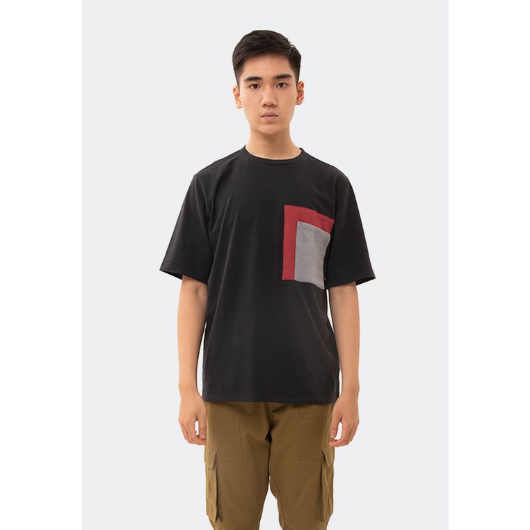 Jual MANZONE Kaos Pria Lengan Pendek PATCHES - BLACK | Shopee Indonesia