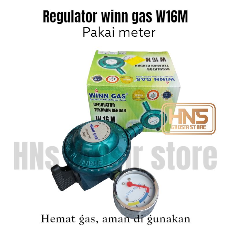 Jual Regulator winn gas tekanan rendah w16M pakai meter | Shopee Indonesia