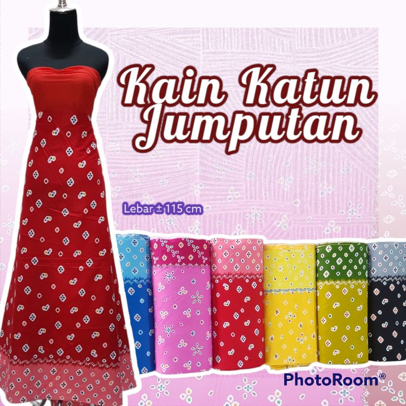 Jual Bahan Kain Batik Katun Jumputan batik cotton jumputan halus lembut ...