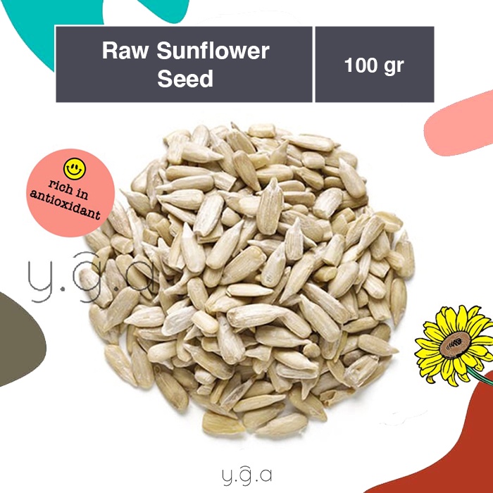 Jual Raw Sunflower Seed 100 g MENTAH / Kuaci Biji Bunga Matahari ...