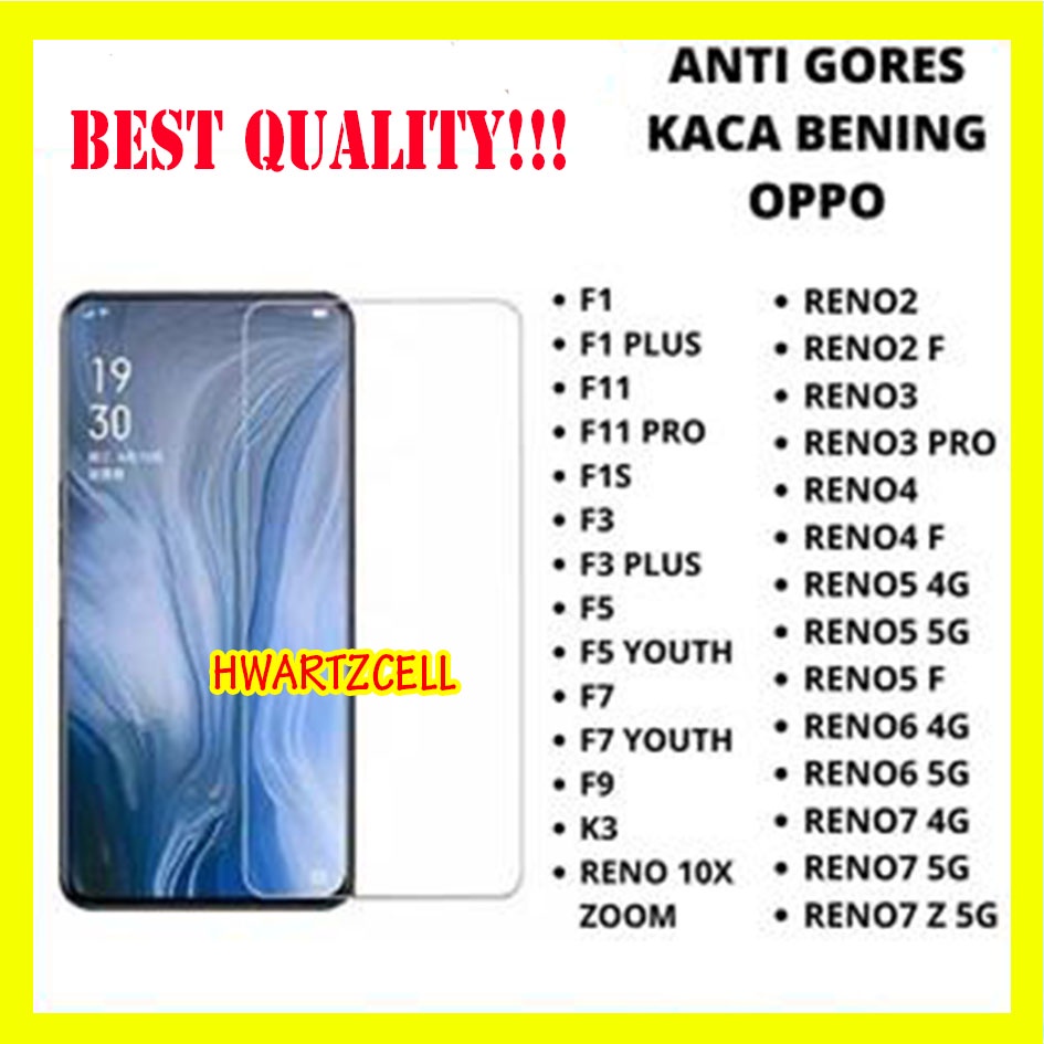 Jual TEMPERED GLASS OPPO F1 F1 PLUS F11 F11 PRO F1S F3 F3 PLUS F5 F5 YOUTH F7 F7 YOUTH F9 K3 ...