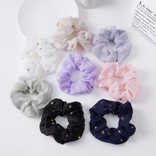 Jual IKAT RAMBUT SCRUNCHIE KOREA MOTIF BINTANG / KUNCIRAN RAMBUT MODEL ...