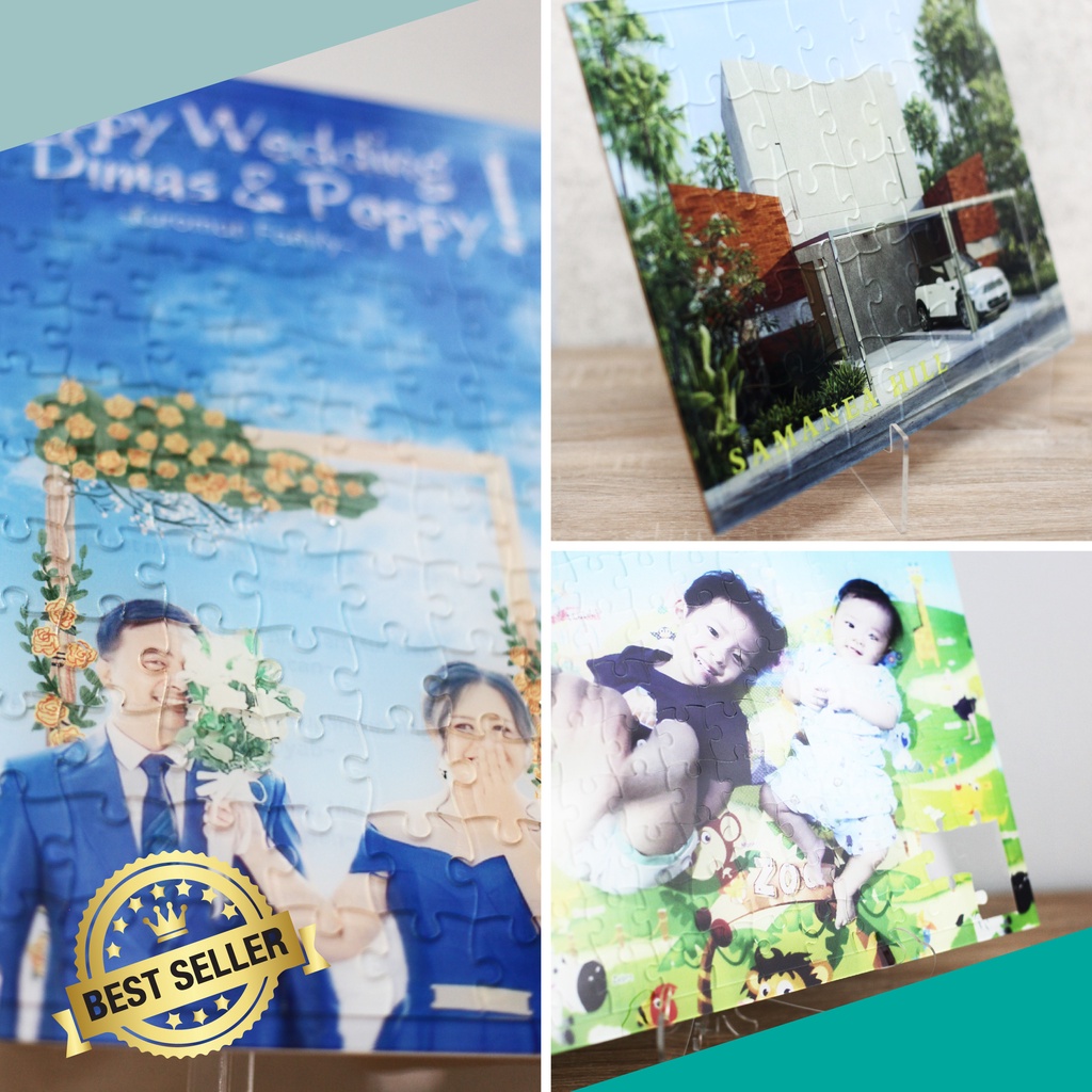 Jual Custom Puzzle Bahan Akrilik Hadiah Kado Spesial Gift Ukuran A3 ...