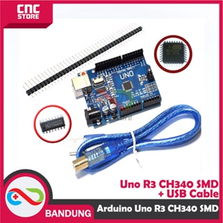 Jual UNO R3 SMD CH340 ATMEGA328P PLUS KABEL USB & PIN HEADER | Shopee ...