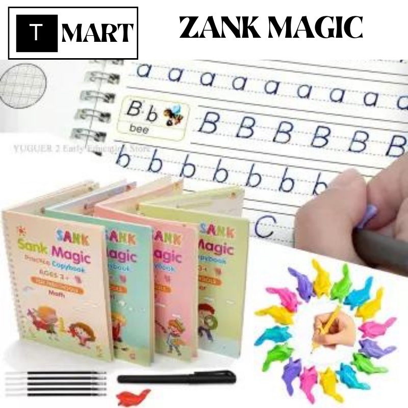 Jual Zank Magic Book 4 Buku Set Pen | Bisa Menghapus Sendiri | Buku ...