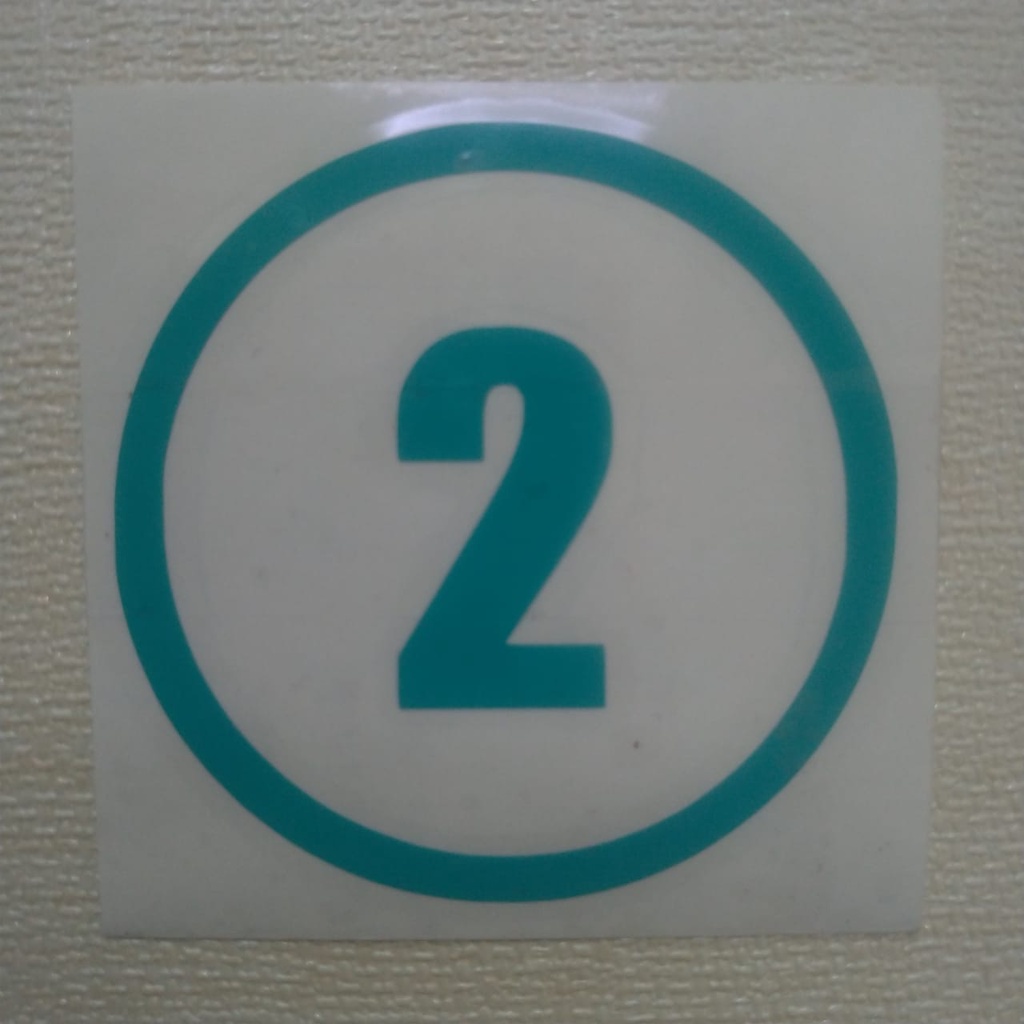Jual STIKER ANGKA BULAT DIAMETER 22 CM BAHAN ORACAL | Shopee Indonesia