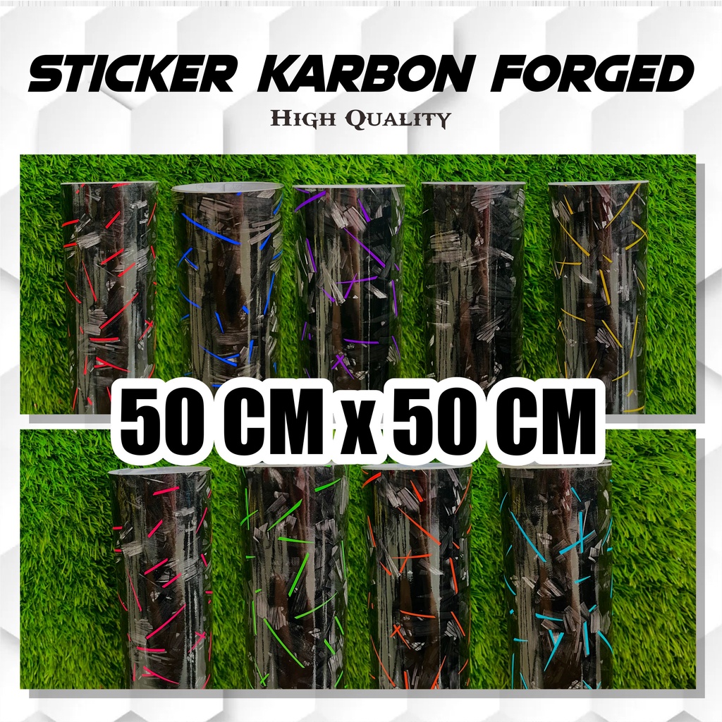 Jual Sticker Carbon Forged Stiker Motor ( 50 CM X 50 CM ) | Shopee ...
