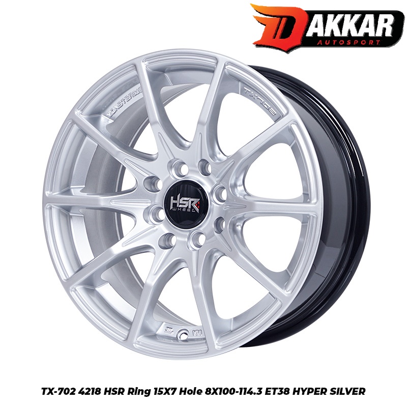 Jual Velg Racing TX-702 4218 HSR Ring 15 Lebar 7 Pcd 4x100/4x114,3 Buat Mobil Agya Brio Avanza ...