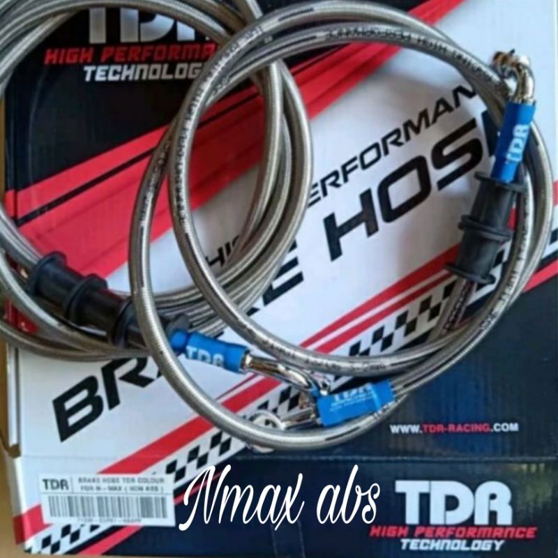 Jual Selang rem set depan dan belakang Nmax new old Non abs TDR racing original / Selang rem TDR ...
