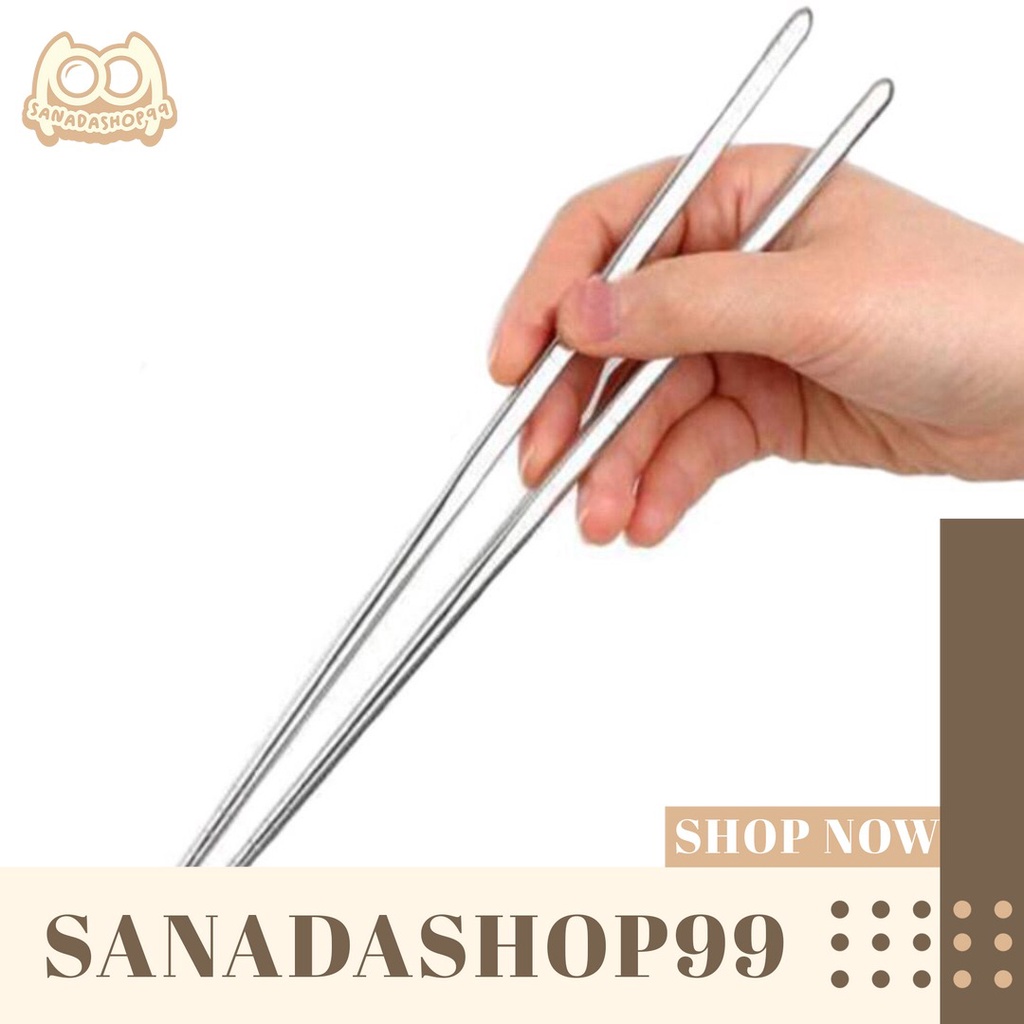 Jual Sumpit Stainless Steel Anti Karat Sumpit Korea | Shopee Indonesia