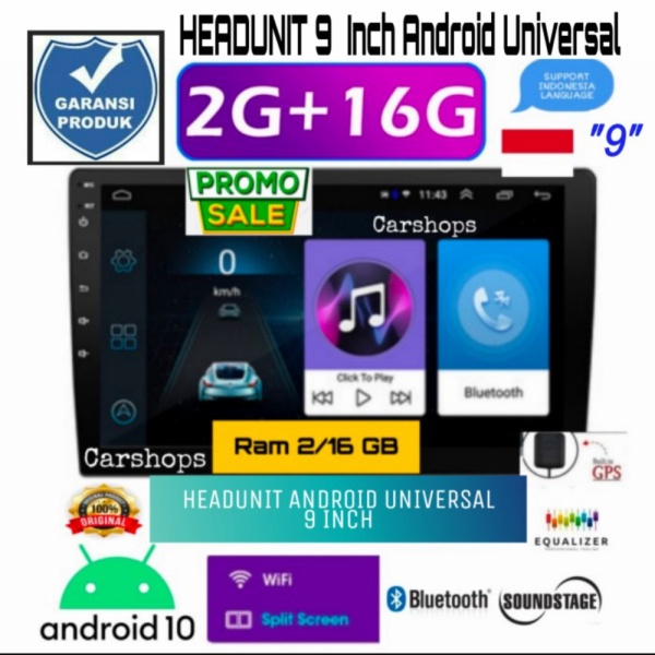 Jual Promo tools Headunit Android 9 Inch Universal Double Din ...