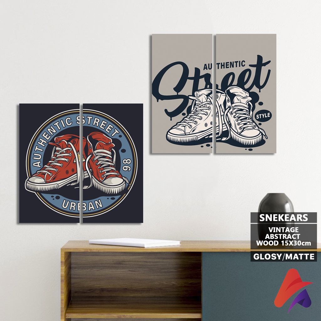 Jual HIASAN DINDING SET ISI 2 SHOES STREET AESTHETIC WALL DECOR ...