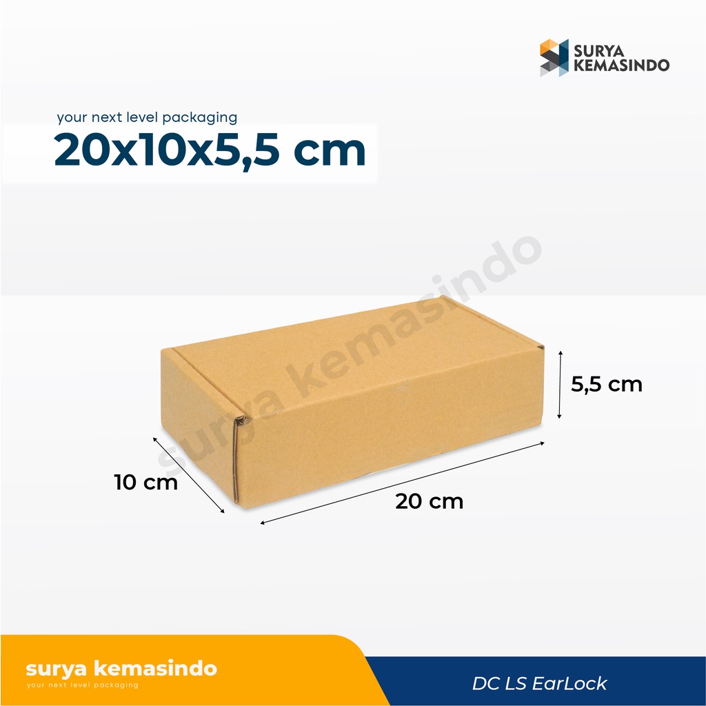 Jual Box 20x10x5.5 cm (Paragon) Kardus/BoxBrownis/Kemasan/Karton ...